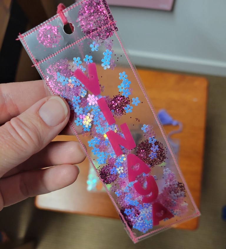 Glitter Shaker Bookmarks DIY | Small Moments