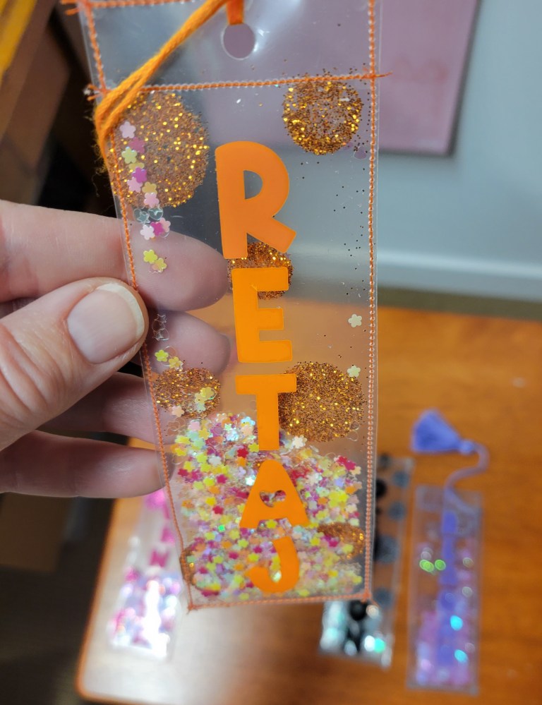 Glitter Shaker Bookmarks DIY | Small Moments